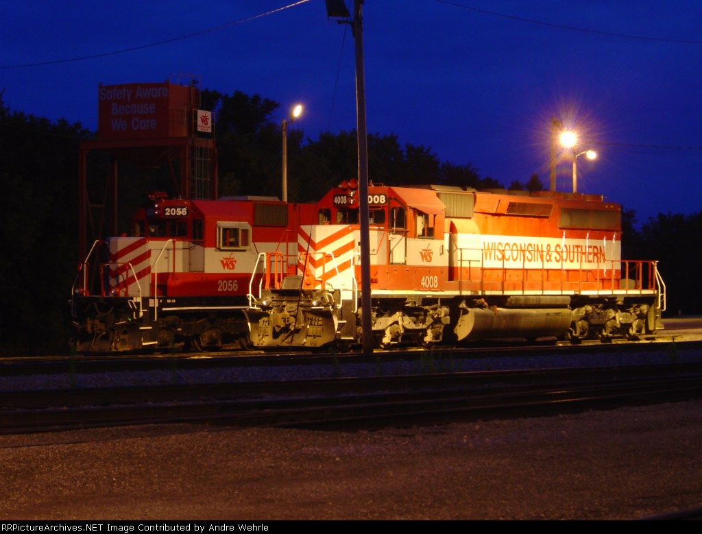 Twilight shot of WSOR 2056 and 4008